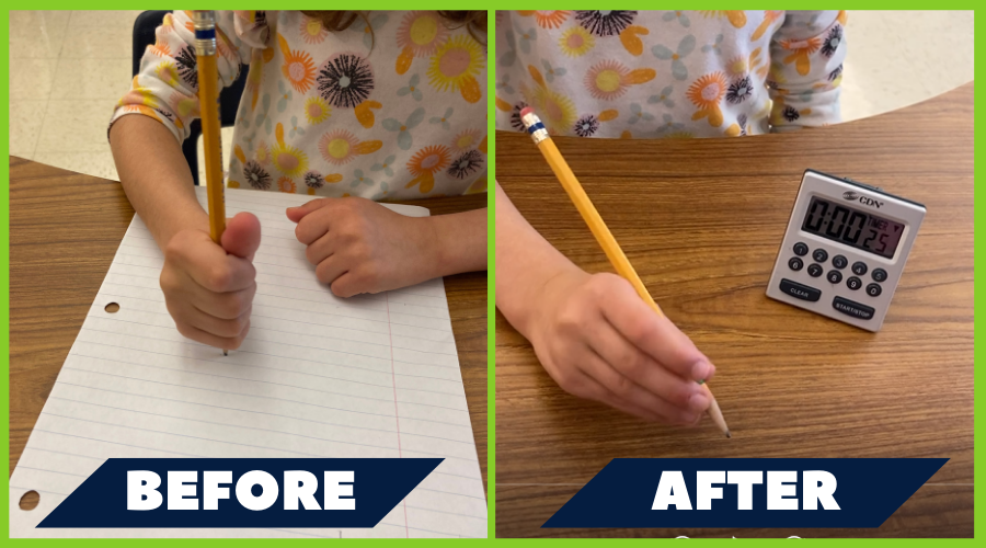 Tired of correcting a pencil grasp over & over again? Do this instead ...